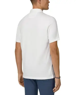 Boggi Milano Cafe Pique Regular Fit Polo Shirt - White