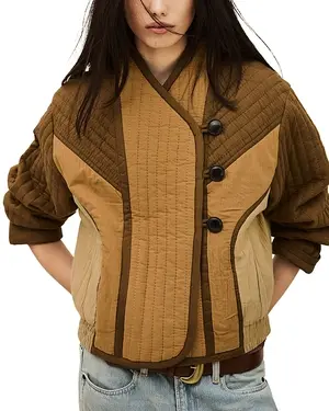 Ba&sh Quilted Button-detailed Jacket