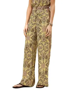 Ba&sh Pali Printed Viscose Trousers