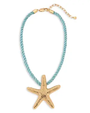 Ettika Starfish Statement Pendant Necklace - Turquoise