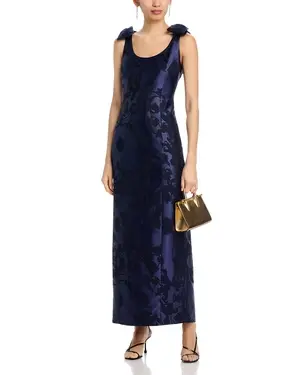 MILLY Kaelynn Floral Jacquard Dress