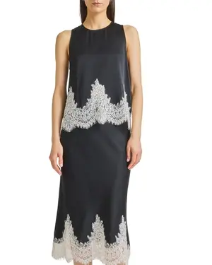 SAINT ART Talia Lace Trim Skirt