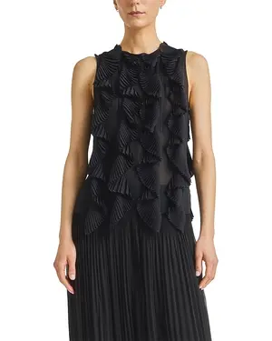 SAINT ART Neo Organza Pleated Top