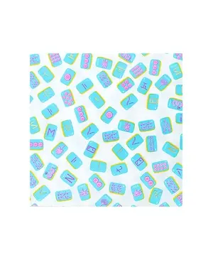 JOLLITY & CO Large Paper Napkins, Set Of 16 - Mahjong Print