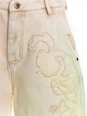 Agua Bendita Fallon Floral Embroidered Trousers