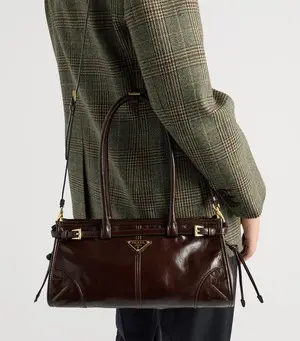 Prada Medium Leather Bonnie Shoulder Bag