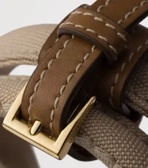 Prada Small Jardinière Canvas Top-handle Bag - Neutral