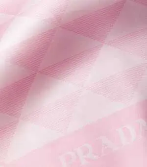 Prada Silk Printed Triangle Scarf