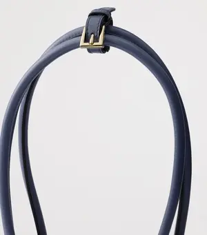Prada Medium Leather Bonnie Top-handle Bag - Blue