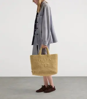 Prada Large Crochet Tote Bag