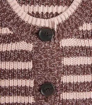 ME+EM Organic Cotton Stripe Cardigan