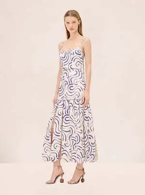 Alexis Bellisse Midi Dress - Blue Wave