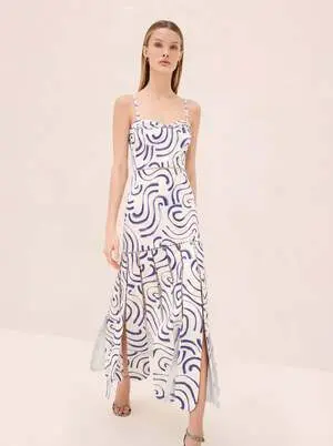 Alexis Bellisse Midi Dress - Blue Wave