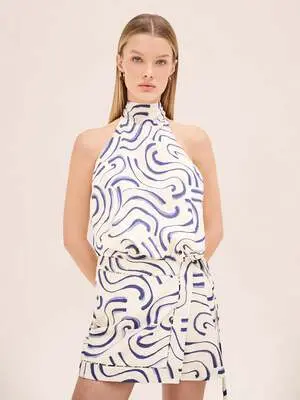 Alexis Sirenza Printed Mini Dress