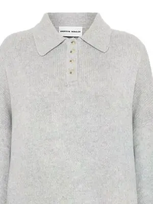 EMERSON RENALDI Knitted Buttoned Polo Shirt - Grey