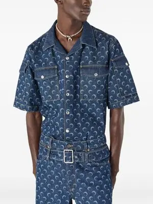 MARINE SERRE Moon Denim Shirt
