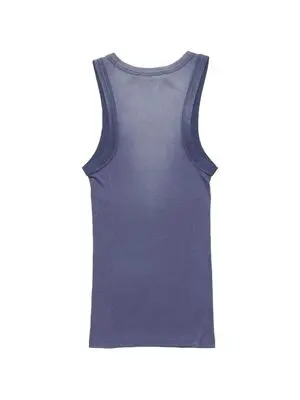 Acne Studios Ribbed Knit Tank With Faded Effect Logo