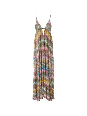 Missoni Zig Zag Long Cover Up - Multicolour
