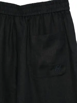 Emporio Armani Linen Trousers - Blu