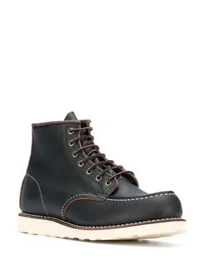 Red Wing Classic Moc Leather Lace Up Boots - Nero