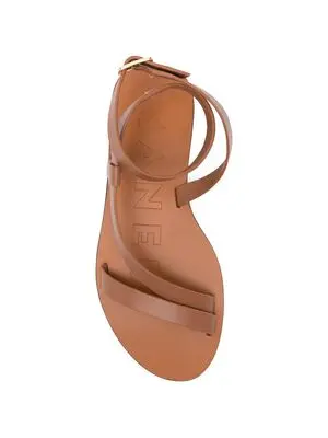 Manebí Leather Gladiator Sandals - Cuoio
