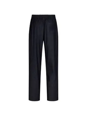 Emporio Armani Denim Cotton Trousers - Blu