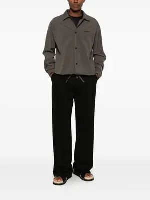 Emporio Armani Logo Embroidered Overshirt