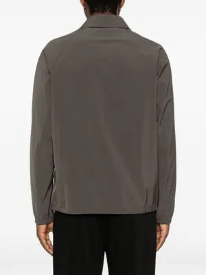 Emporio Armani Logo Embroidered Overshirt