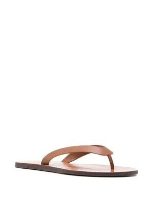 Manebí Leather Thong Sandals - Cuoio