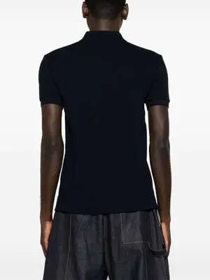 Comme Des Garçons Cotton Piqué Polo Shirt - Blue