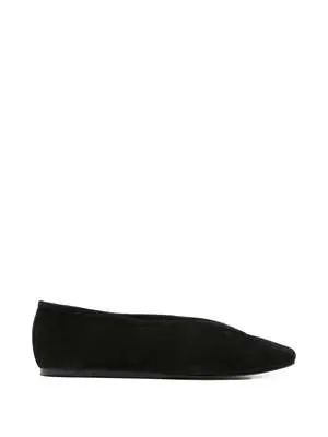 Manebí Suede Leather Ballet Flats - Nero