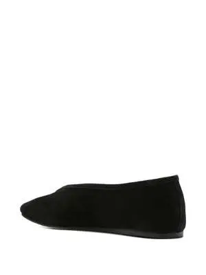 Manebí Suede Leather Ballet Flats - Nero