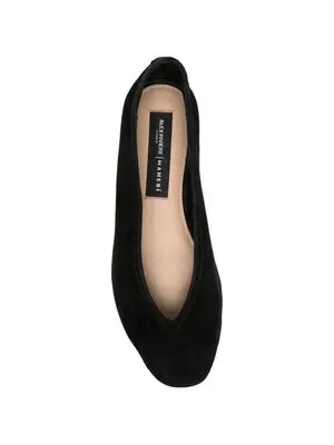 Manebí Suede Leather Ballet Flats - Nero