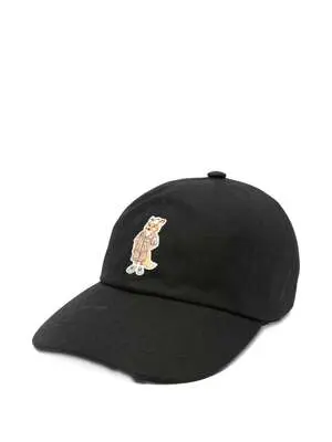Maison Kitsuné Baseball Cap With Dressed Fox Patch - Nero