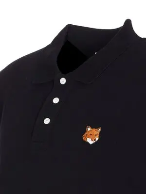 Maison Kitsuné Fox Head Cotton Polo Shirt