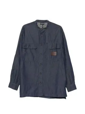 Emporio Armani Denim Shirt With Button Fastening