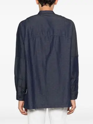 Emporio Armani Denim Shirt With Button Fastening
