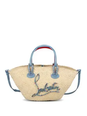 CHRISTIAN LOUBOUTIN Cabata Mini Rafia Tote Bag