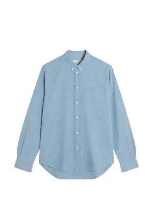 Maison Kitsuné Profile Fox Embroidered Cotton Shirt