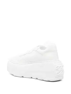 Casadei Nexus Platform Lace-up Sneakers - Bianco