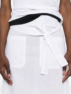 TOTEME Linen And Cotton Blend A-line Skirt