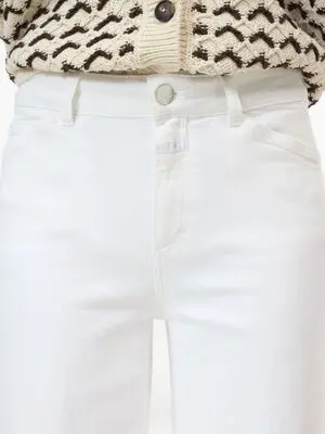 Closed Cropped Wide Leg Denim - Bianco