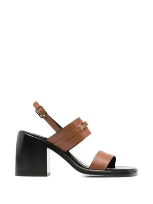 Sergio Rossi Gold Tone Sandals For Women