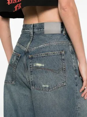 Balenciaga Wide Leg Flared Denim - Blue