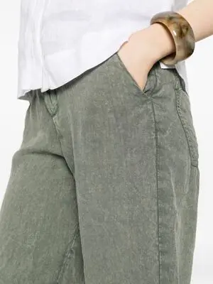WHITE SAND Linen Trousers - Grey