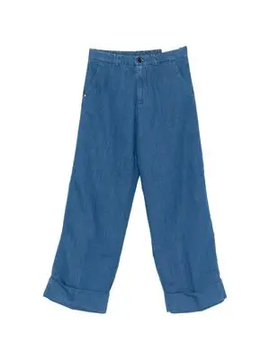 White Sand Belted Bottoms For Women