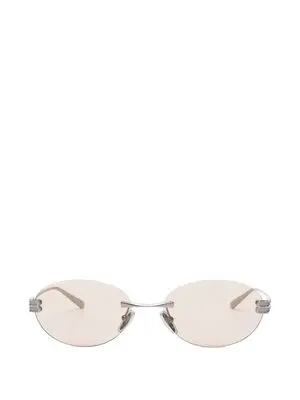 Balenciaga Balenciaga Oval Rimless Sunglasses Grigio