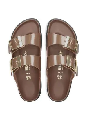 BIRKENSTOCK Arizona Buckled Platform Sandals - Marrone