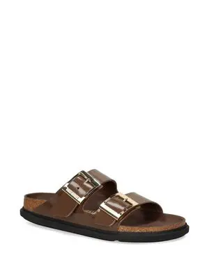 BIRKENSTOCK Arizona Buckled Platform Sandals - Marrone