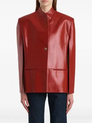 Khaite Dolso Leather Jacket - Red